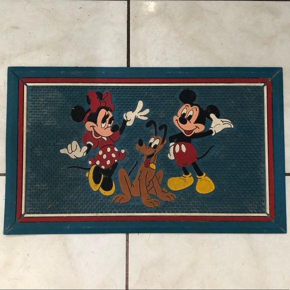 Disney | Other | Vintage Disney Rubber Mat | Poshmark